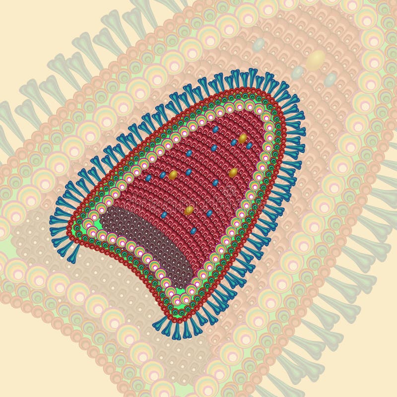 Rabies Virus. Background. Eps 10. Stock Vector - Illustration of ...