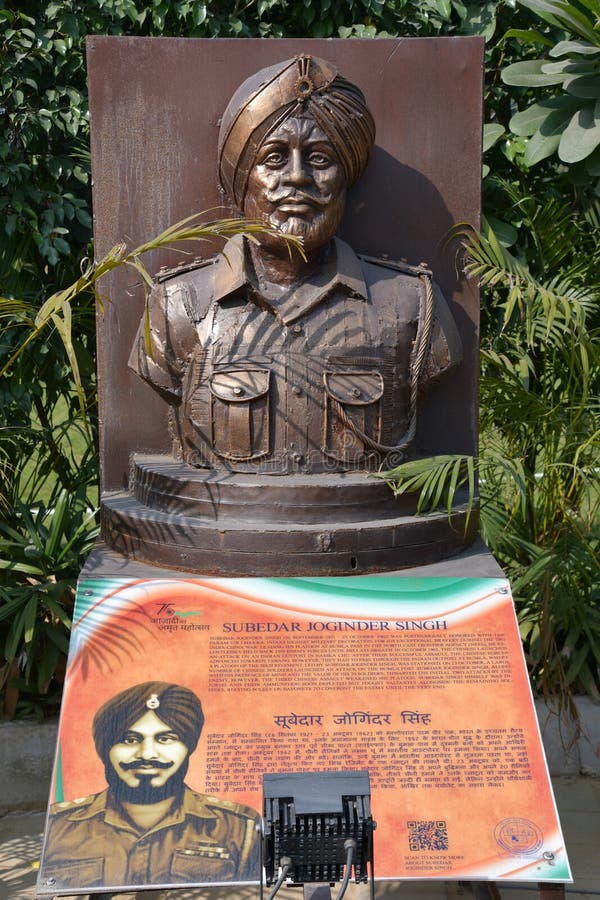 Subedar Joginder Singh Sculpture at Shaheedi Park in Delhi, India ...
