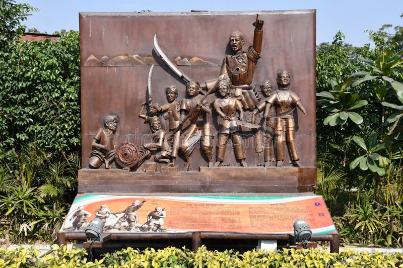 The Ahom Rebellion Sculpture at Shaheedi Park in Delhi, India Editorial ...