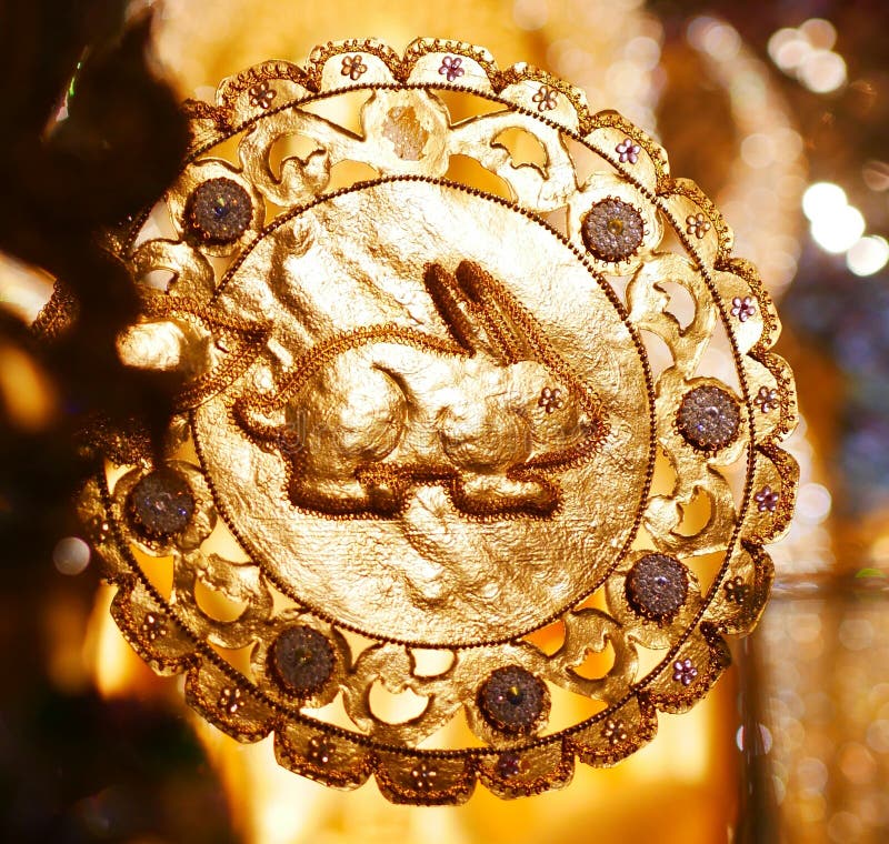 Rabit coin stock image. Image of valuable, gold, coin - 139991925