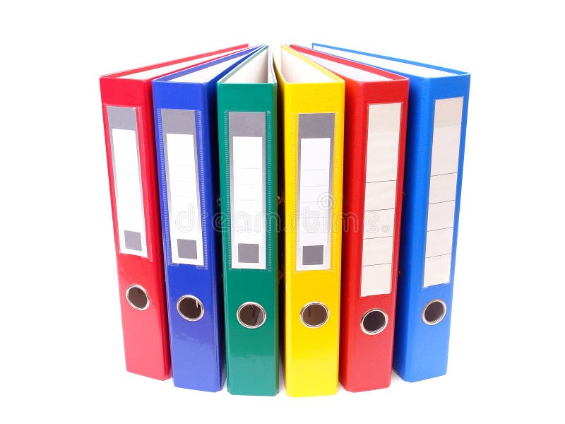 Raccoglitori ad anelli fotografia stock. Immagine di ordine - 2262608