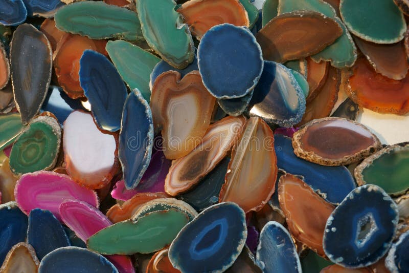Raccolta Dell'agata Di Colore Fotografia Stock - Immagine di ...