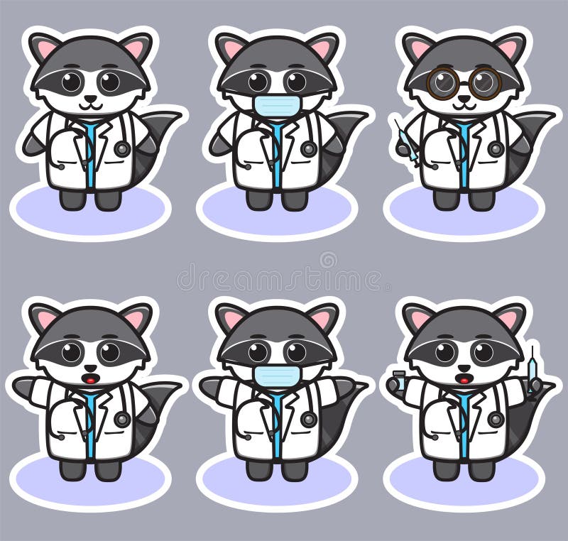 Raccoon Doctor Stock Illustrations – 109 Raccoon Doctor Stock ...