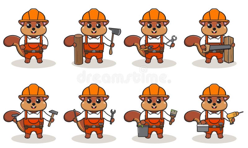 Squirrel Mechanic Stock Illustrations – 20 Squirrel Mechanic Stock ...