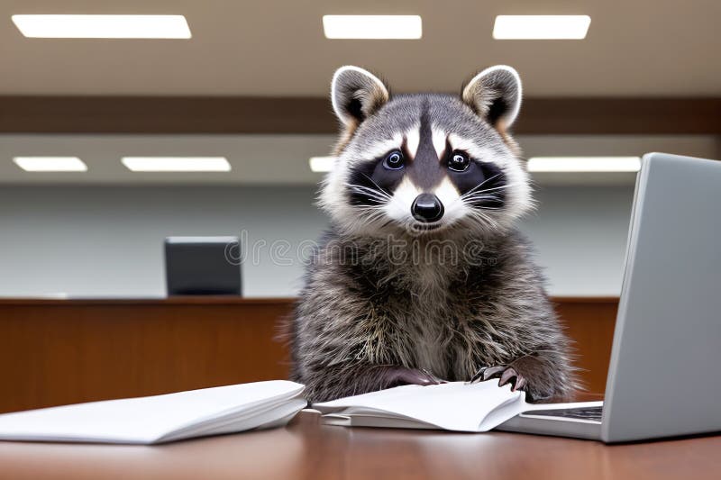 Raccoon Office Stock Illustrations – 373 Raccoon Office Stock ...