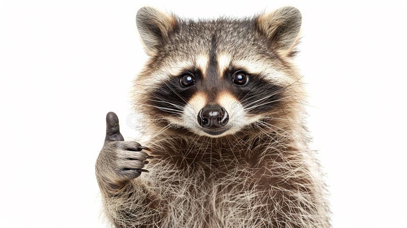 Raccoon Giving a Speech through a Megaphone Animated and Charismatic ...