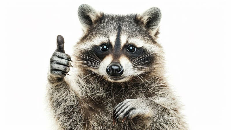 Raccoon Giving a Speech through a Megaphone Animated and Charismatic ...