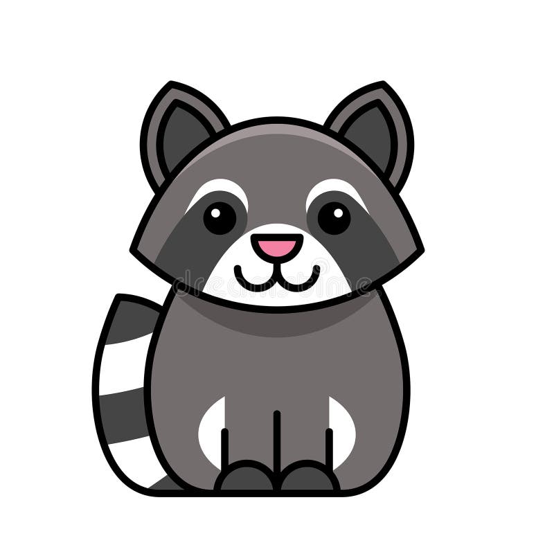 Raccoon icon stock vector. Illustration of icon, cute - 222982183