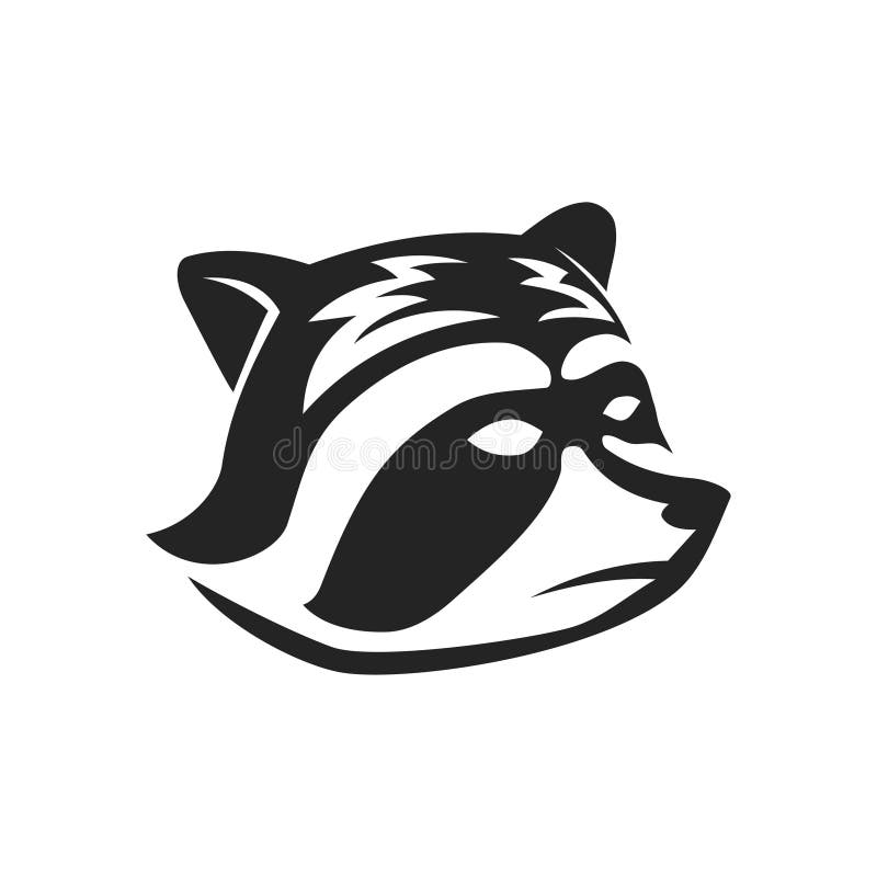 Raccoon Logo Template Isolated. Brand Identity. Icon Abstract Vector ...