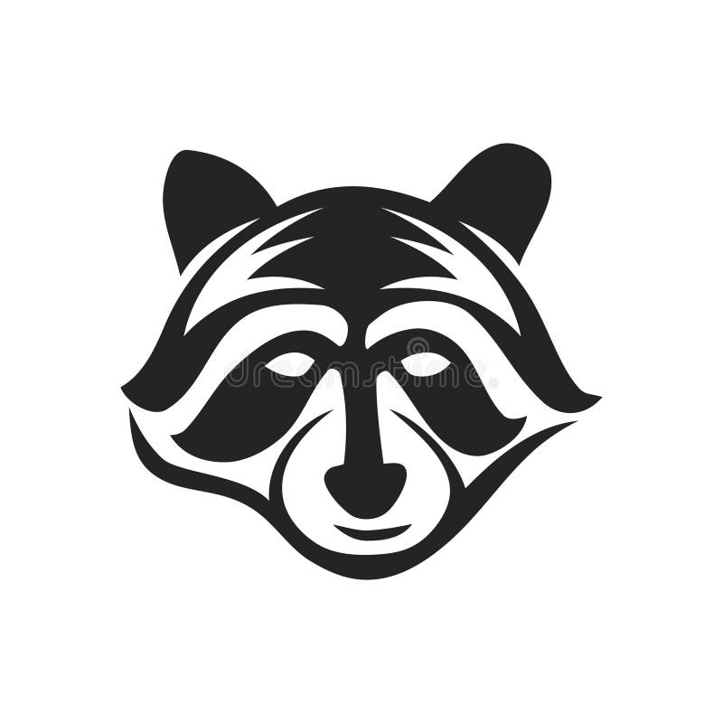 Raccoon Logo Template Isolated. Brand Identity. Icon Abstract Vector ...
