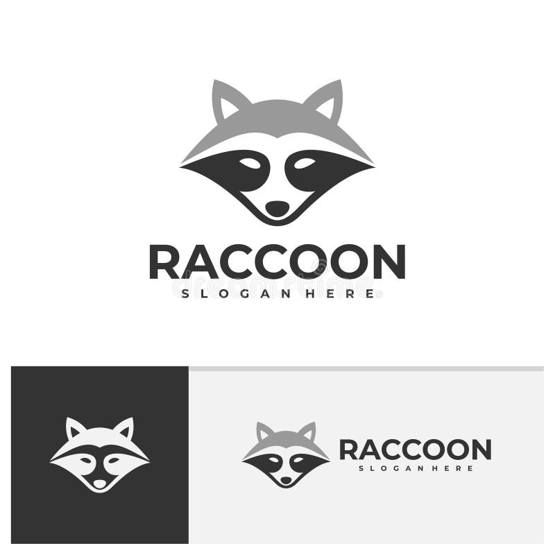Raccoon Logo Vector Template, Creative Raccoon Head Logo Design ...