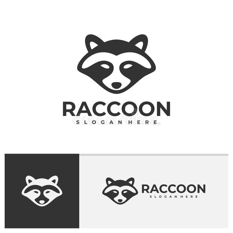 Raccoon Logo Vector Template, Creative Raccoon Head Logo Design ...