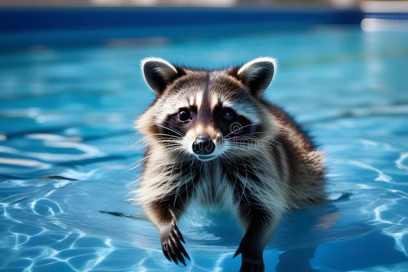 Raccoon Swims Stock Illustrations – 9 Raccoon Swims Stock Illustrations ...