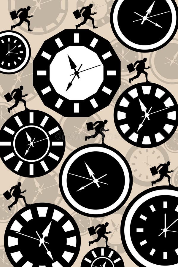 Race against time stock illustration. Illustration of career - 83381943