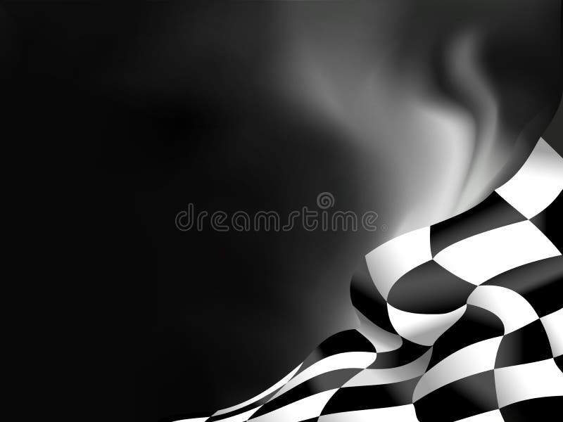 Checkered Flag Flame Graphic