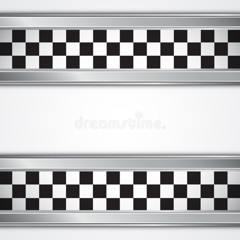 Racing Flags on Black Checkered Banners Stock Vector - Illustration of ...