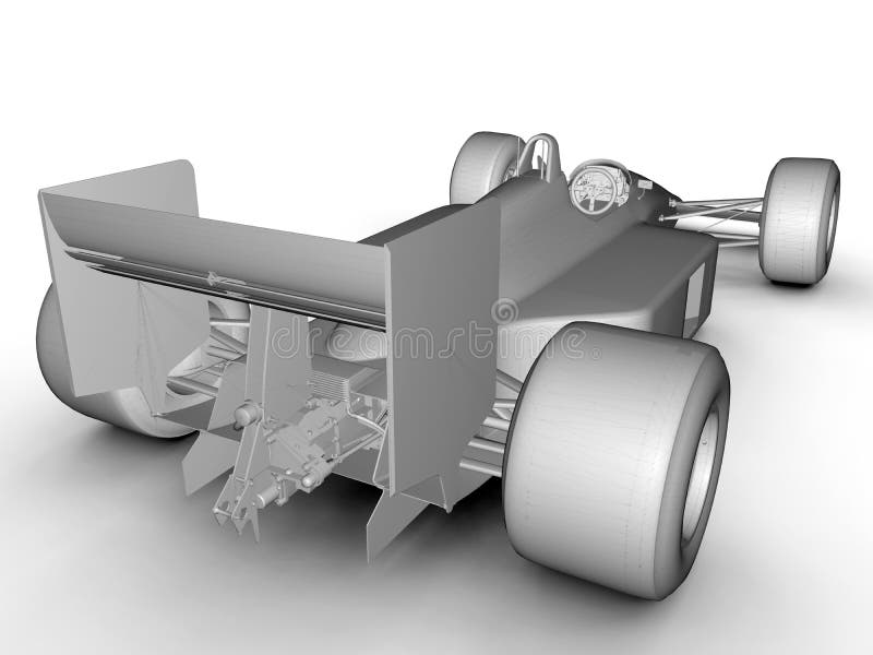Racing Car Back View Stock Illustrations – 386 Racing Car Back View ...