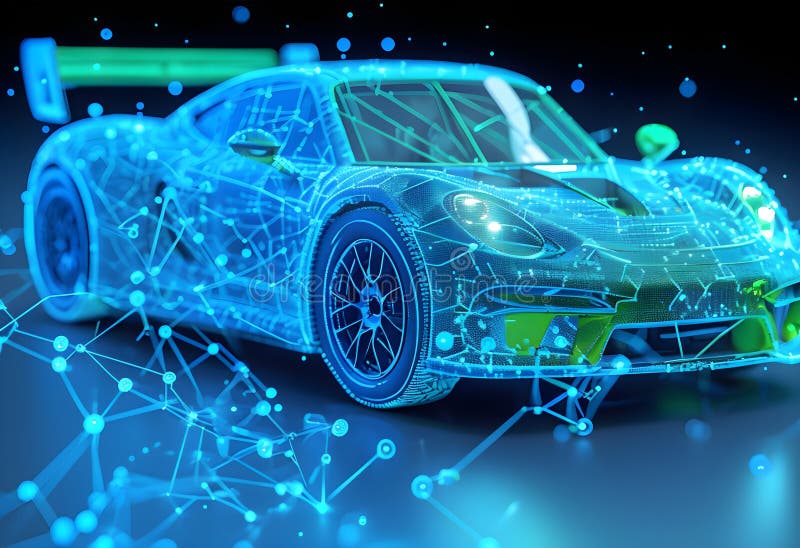 Race Car, Breaking into Pixels and Data Points, Morphing into a Network ...