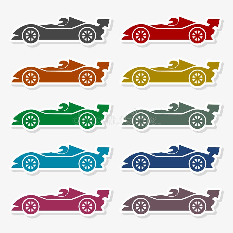 Race car - Illustration stock vector. Illustration of drag - 149693425