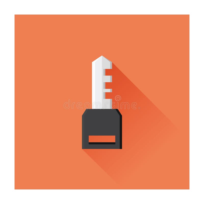 Race Car Key. Vector Illustration Decorative Design Stock Vector ...