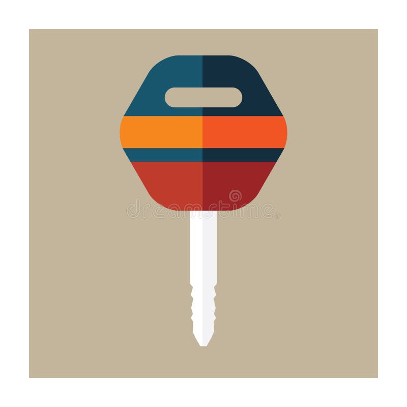 Race Car Key. Vector Illustration Decorative Design Stock Vector ...