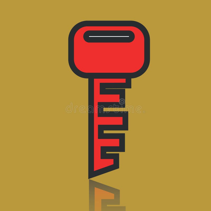 Race Car Key. Vector Illustration Decorative Design Stock Vector ...