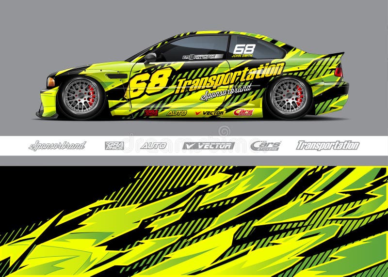 Race car livery designs stock vector. Illustration of sharp - 209815579