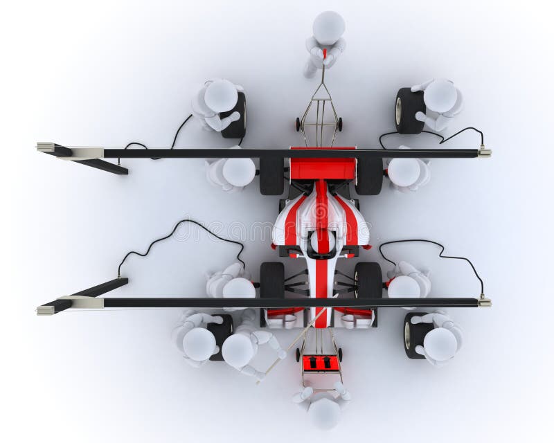 Pit stop stock illustration. Illustration of base, racing - 29624135