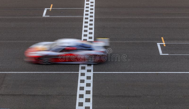 Race Car Racing on Speed Track Stock Image - Image of competition ...
