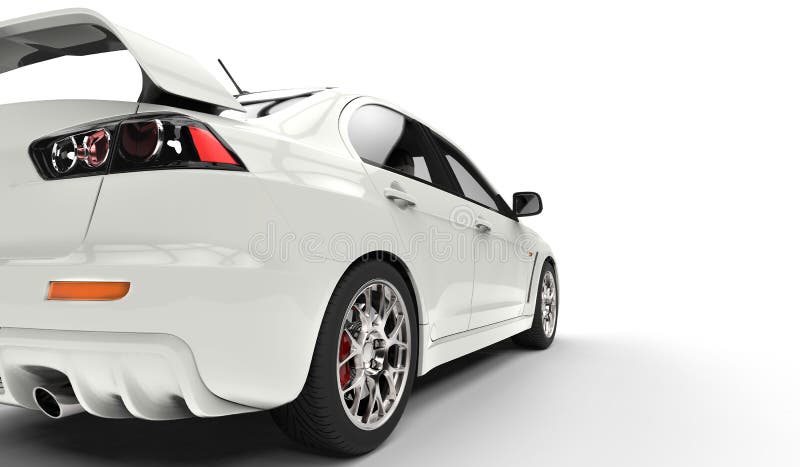 Race Car - Rear View stock illustration. Illustration of background ...