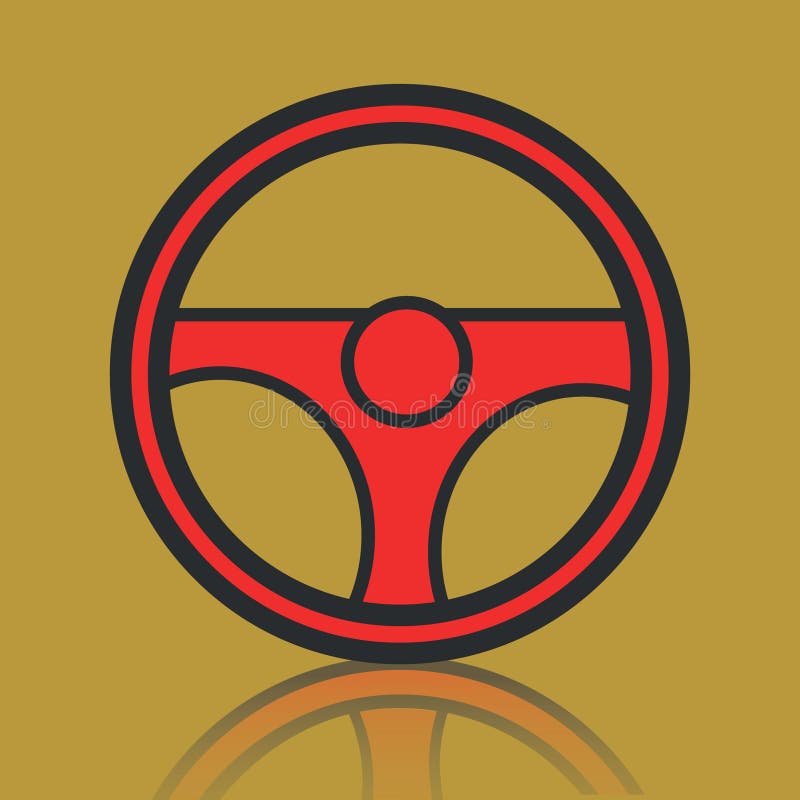 Race Car Steering Wheel. Vector Illustration Decorative Design Stock ...