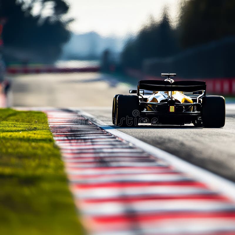 Race Car on the Track. the Concept of Sport and Speed Stock ...