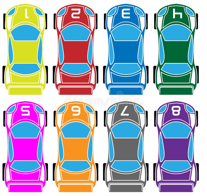 Race Car Tuning Simple Cartoon for Web and Other Stock Vector ...