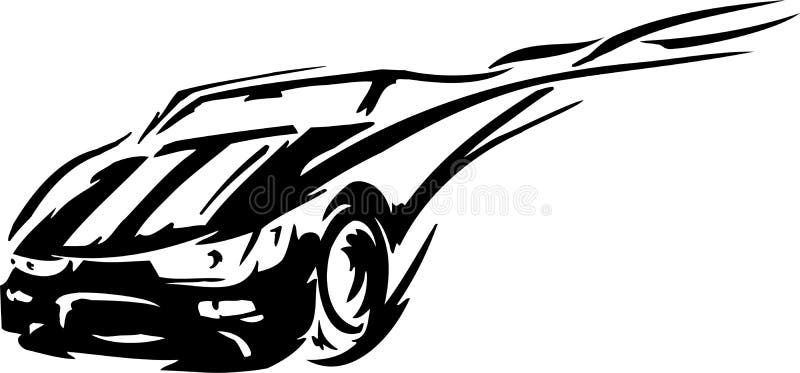 Race Car - Vector Illustration Stock Vector - Illustration of engine ...