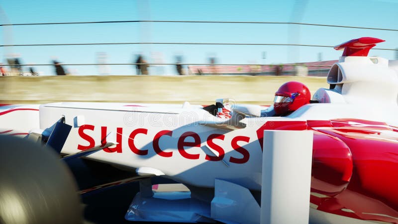 Race Car. Very Fast Driving. Realistic 4K Animation. Stock Video ...