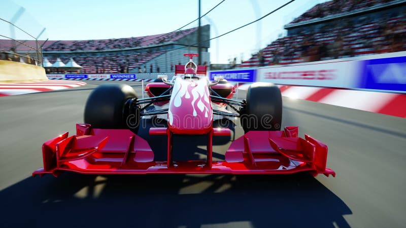 Race Car. Very Fast Driving. Realistic 4K Animation. Stock Footage ...