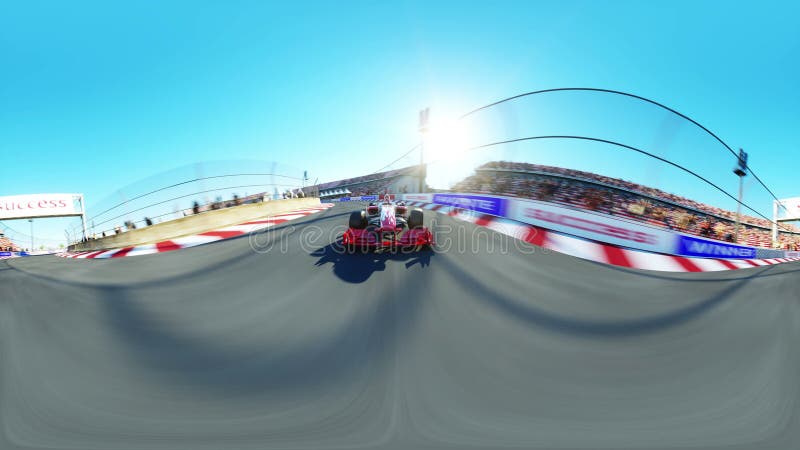 Race Car. Very Fast Driving. Realistic 4K Animation. Stock Footage ...