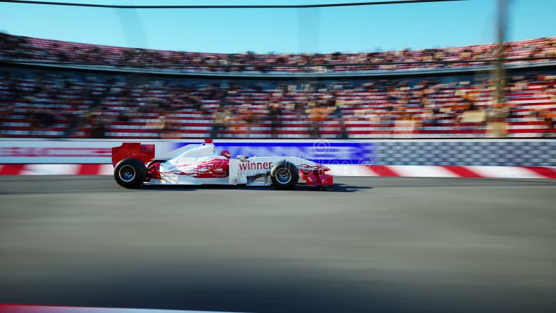 Race Car. Very Fast Driving. Realistic 4K Animation. Stock Footage ...