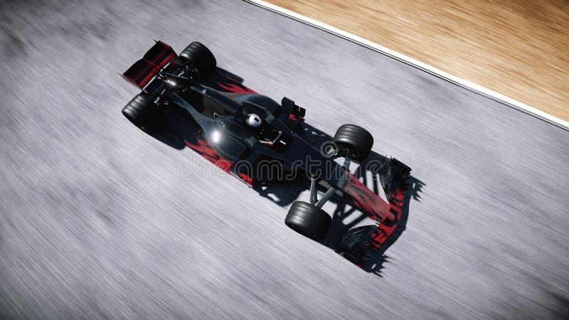 Race Car. Very Fast Driving. Succes Concept. 3d Rendering. Stock ...