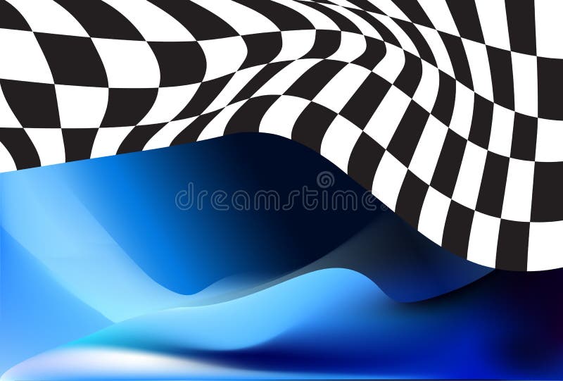 You Win Race & Get Checkered Flag at Finish Line Stock Vector ...