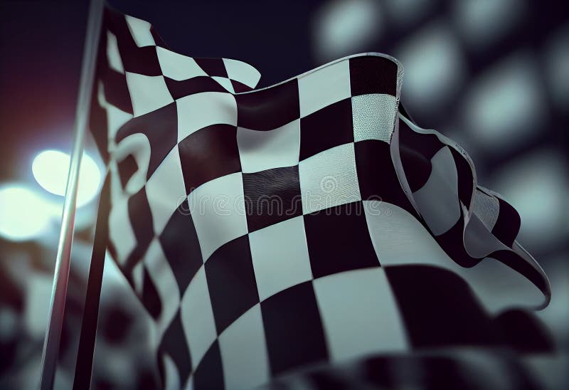 Race Chequered Flag at a Competition. Racing Flag, Checkered Flag Stock ...