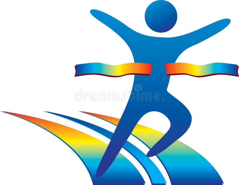 Rainbow Race Clip Art stock vector. Illustration of poster - 218563834