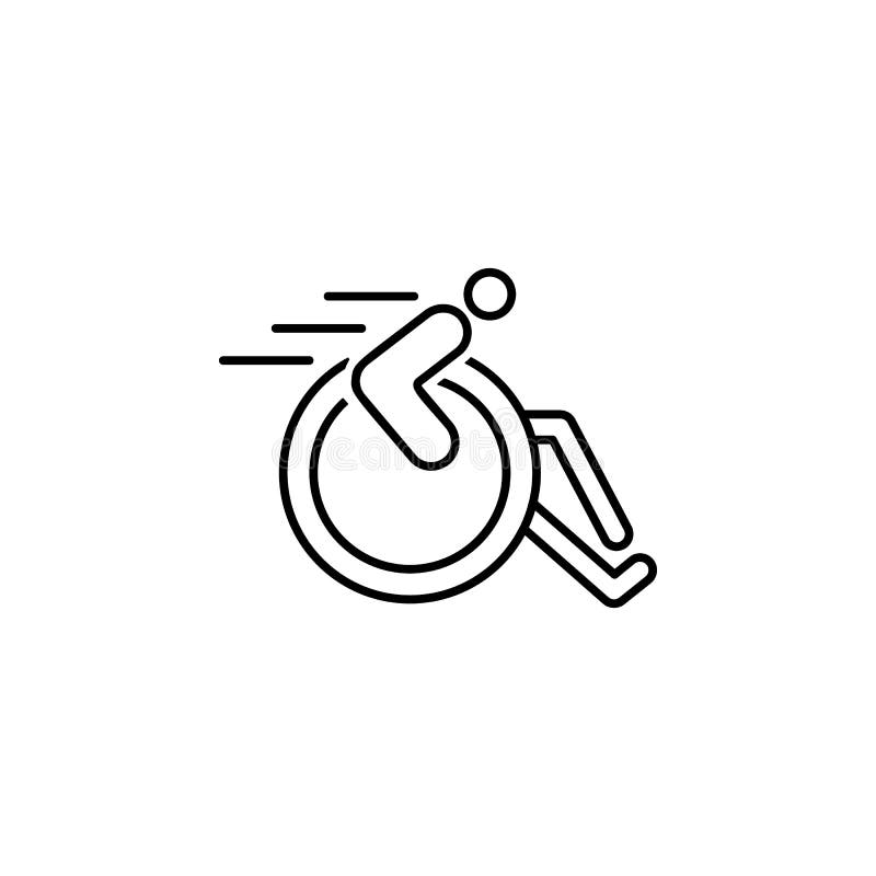 Race for the Disabled Icon. Element of Disabled Icon for Mobile Concept ...