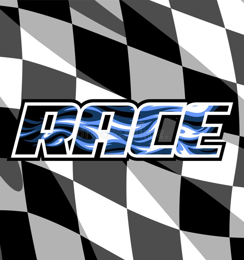 Race and fire in it stock vector. Illustration of black - 260508424