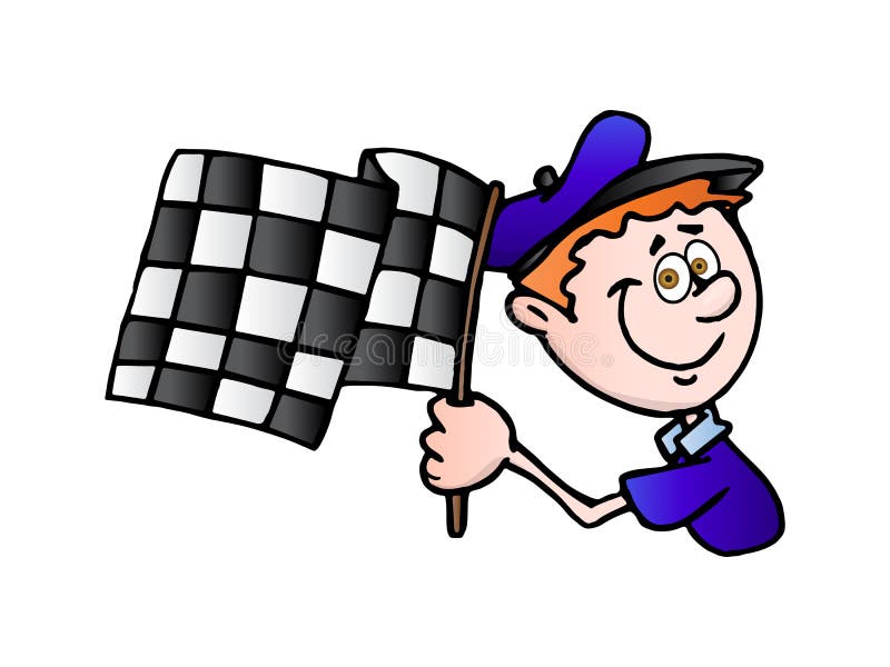Race flag stock illustration. Illustration of competition - 14848417