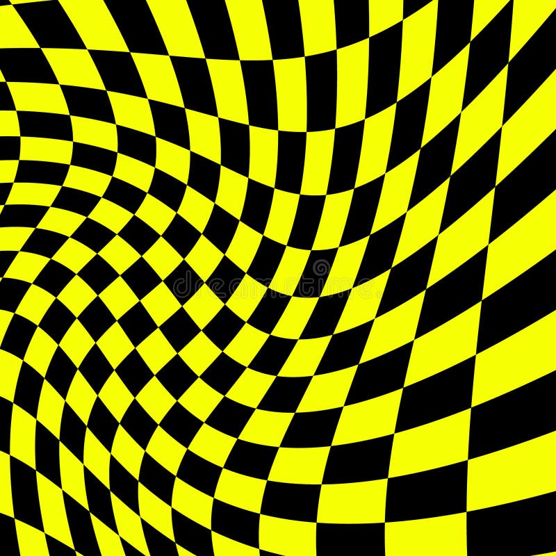 Yellow Race Flag Racing Black And Yellow Checkered Pinned Flag From