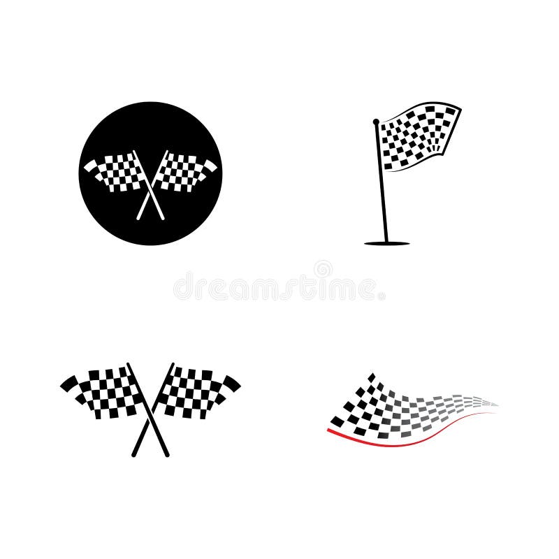 Race flag icon design stock vector. Illustration of motocross - 262983309