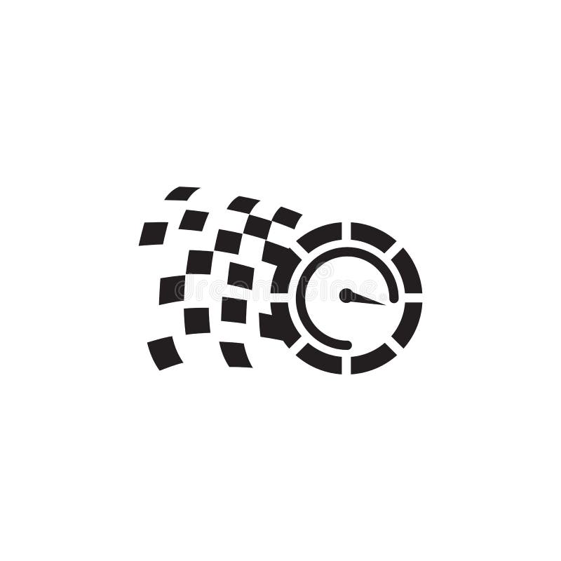 Race flag icon logo design stock vector. Illustration of championship ...