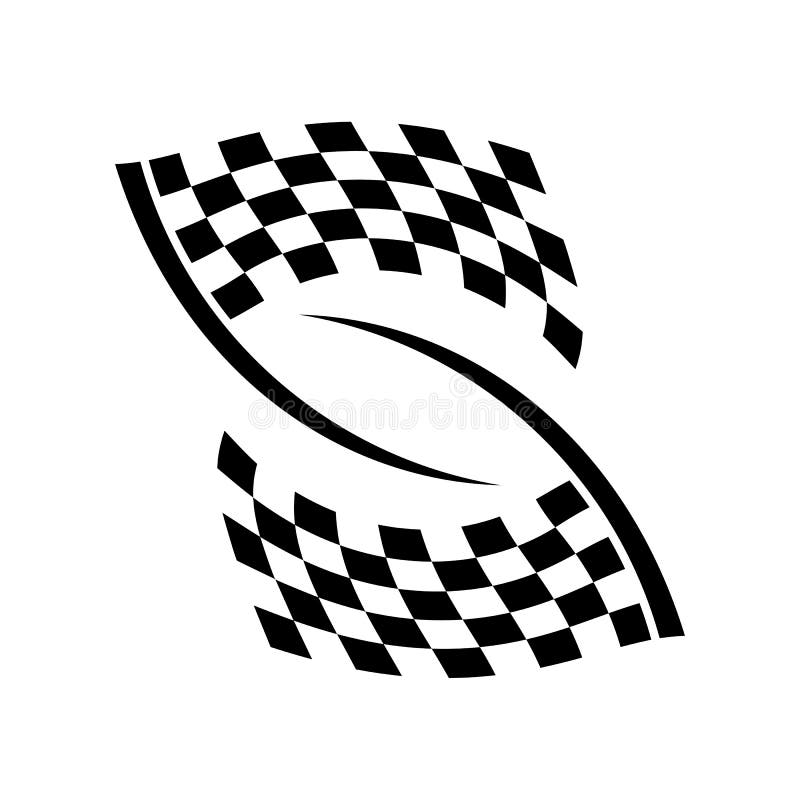 Race Flag Icon Logo Design Vector. Icon Symbol. Template Illustration ...