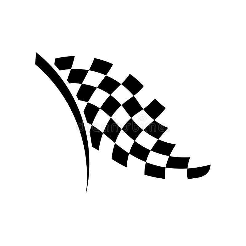 Race Flag Icon Logo Design Vector. Icon Symbol. Template Illustration ...